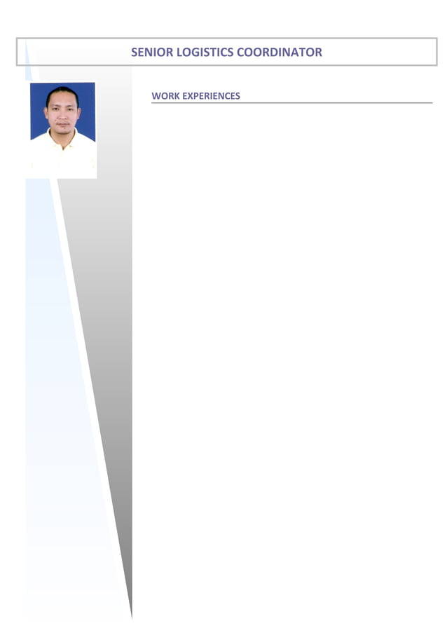 CV Paulino B. Antonio | DOC | Logistics | Business