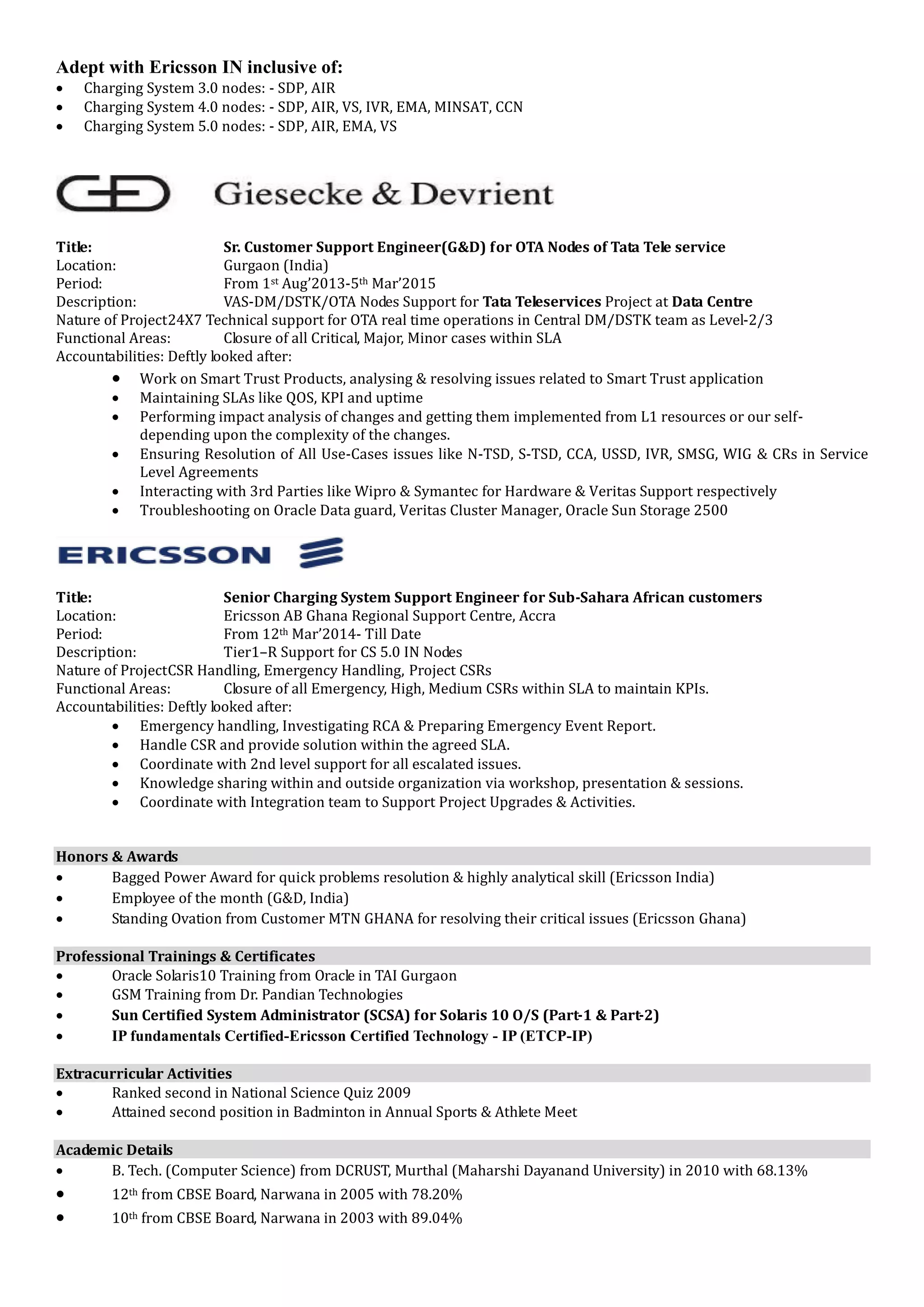CV_Vinit_Kumar_Charging_Exp_6.7 yrs | PDF
