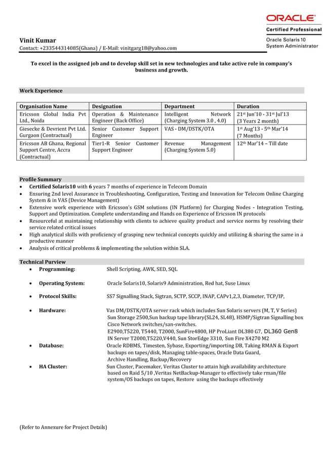 CV_Vinit_Kumar_Charging_Exp_6.7 yrs | PDF