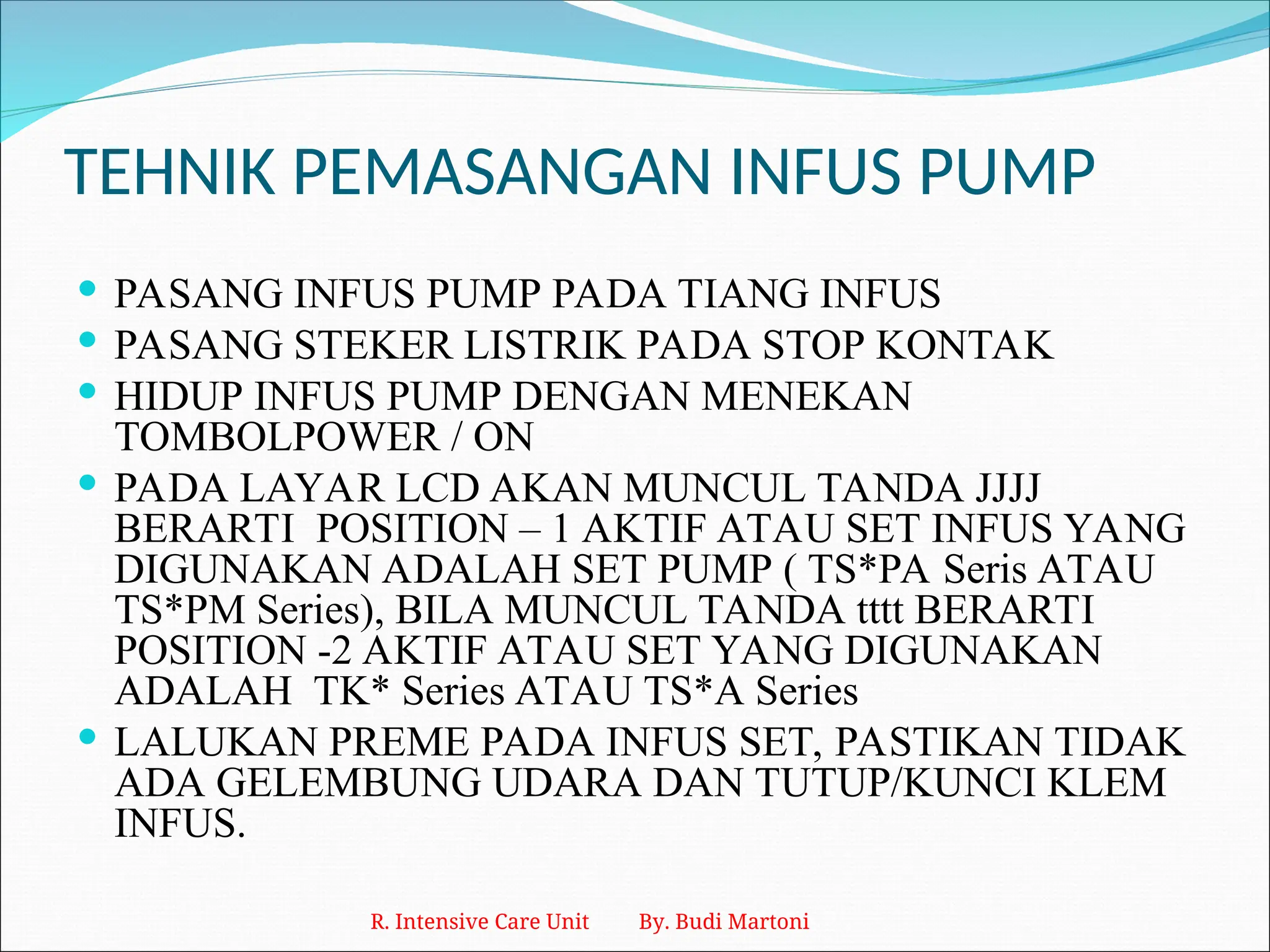 Infus-Pump paramedis dirumah sakit jakarta.ppt