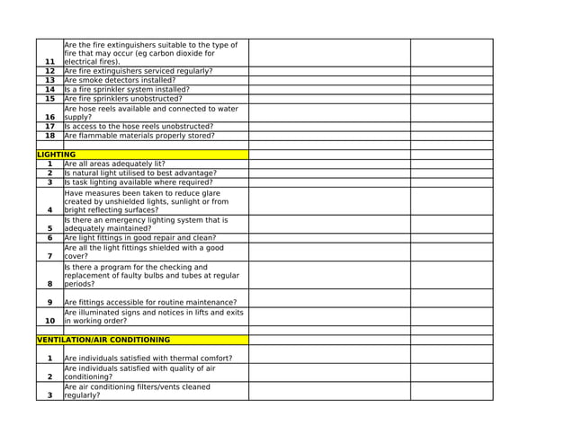 62809773 h-s-checklist | PDF