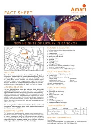 Amari-Watergate-Bangkok | PDF