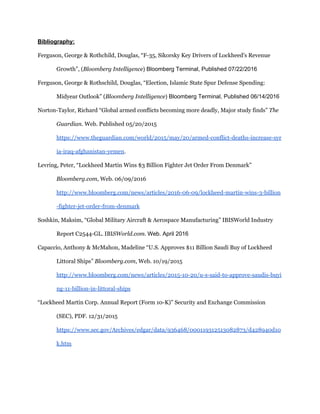 Lockheed Martin Corp. Top-down analysis | PDF