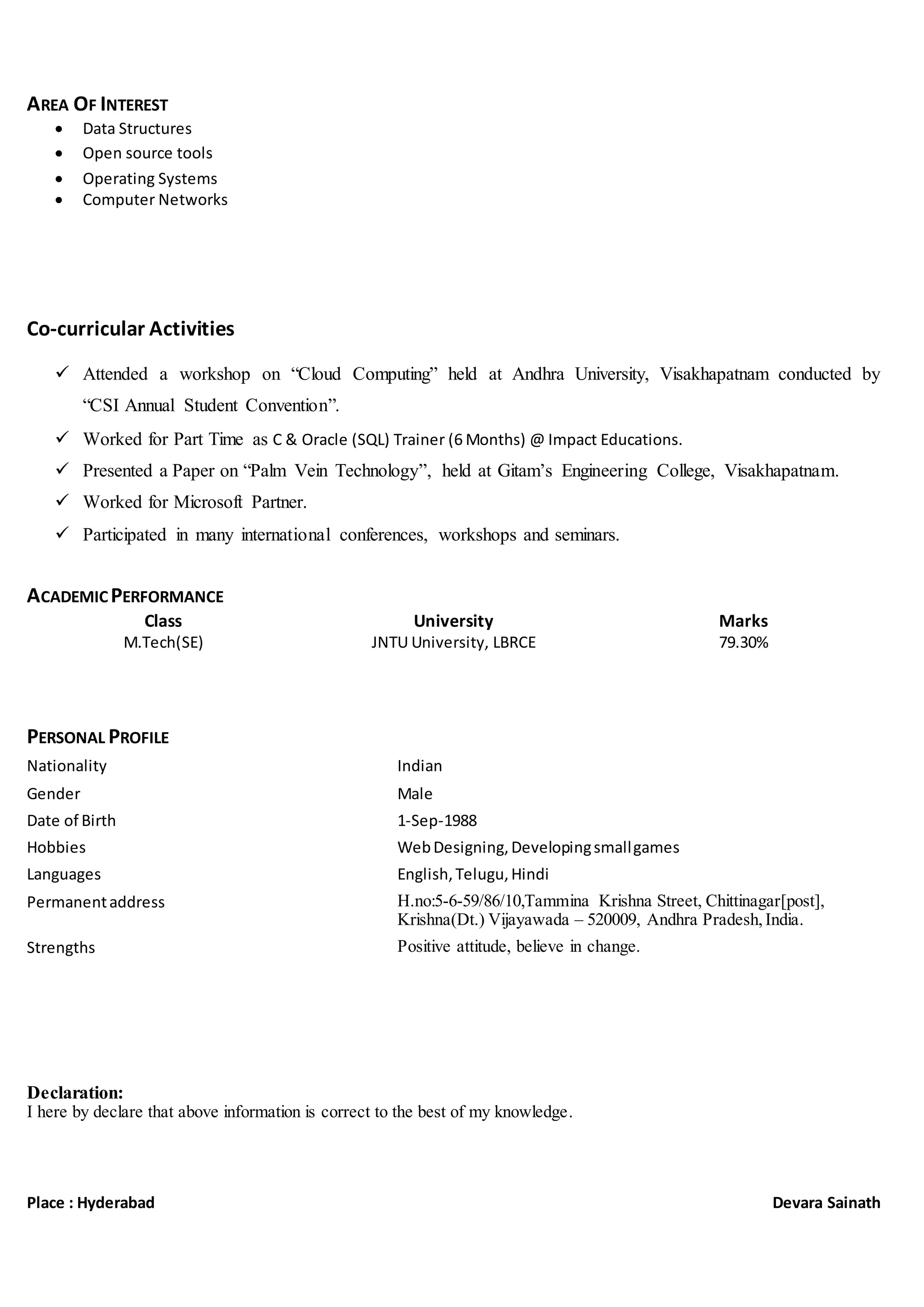Sainath_Resume_updated | PDF