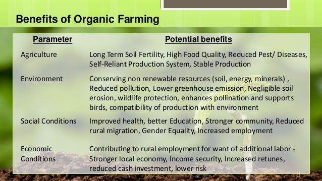Economic Sense of Organic Farming Final