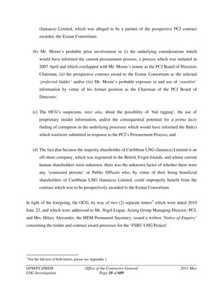 628 ocg lng special investigation report part 1 | PDF