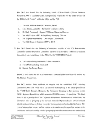 628 ocg lng special investigation report part 1 | PDF