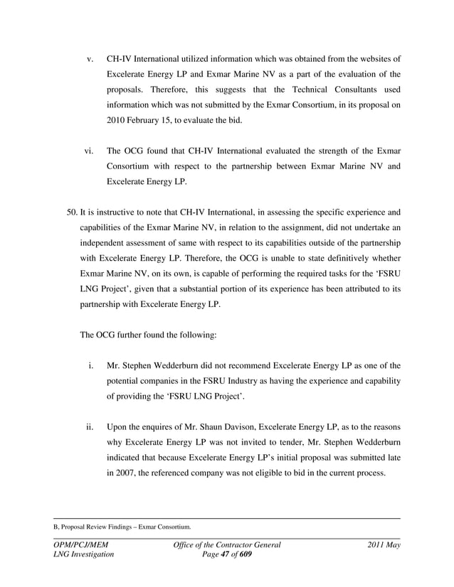 628 ocg lng special investigation report part 1 | PDF