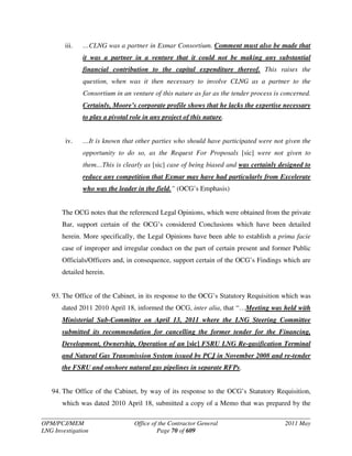 628 ocg lng special investigation report part 1 | PDF