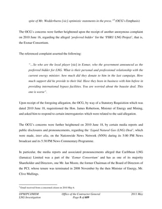 628 ocg lng special investigation report part 1 | PDF