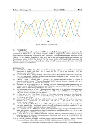 Application of PI controller based active filter for harmonic mitigation of grid-connected PV ...