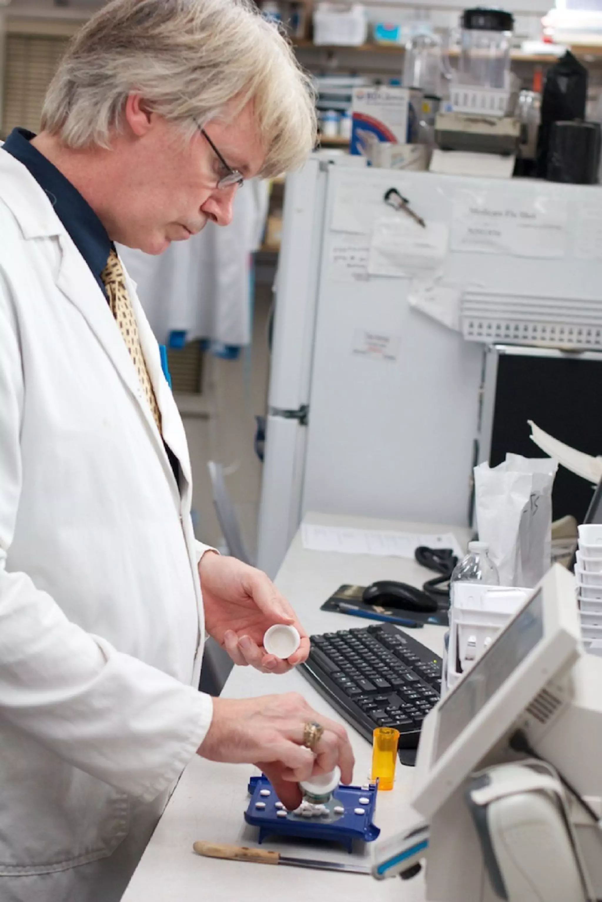 A pharmacist checking the drugs | PDF