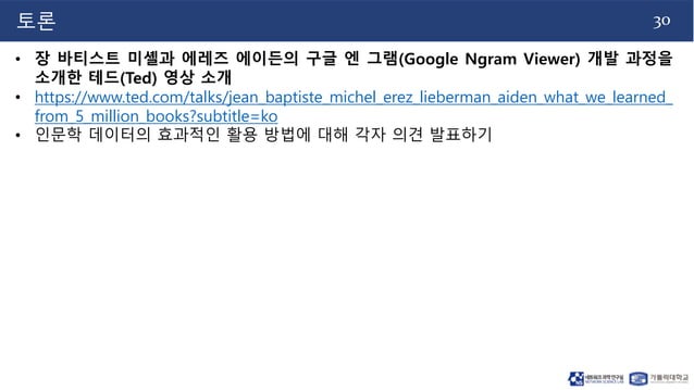 NS-CUK Summer School: Jun 29th, 2023: Types of Humanities Data and ...