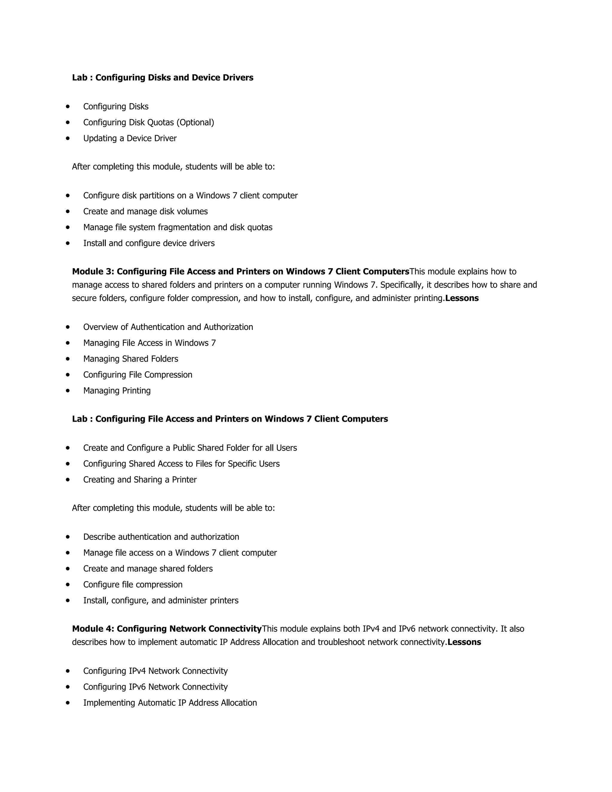 6292 installing and configuring windows 7 client | DOC