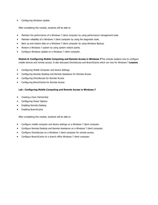 6292 installing and configuring windows 7 client | DOC