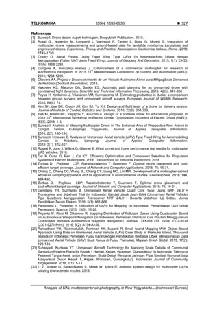 Analysis of UAV multicopter of air photography in New Yogyakarta ...