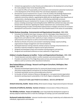 Phyllis Shulman Resume | PDF