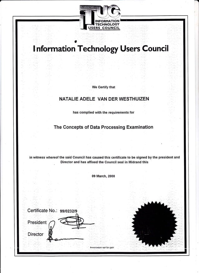 ITUC Concepts of data processing | PDF