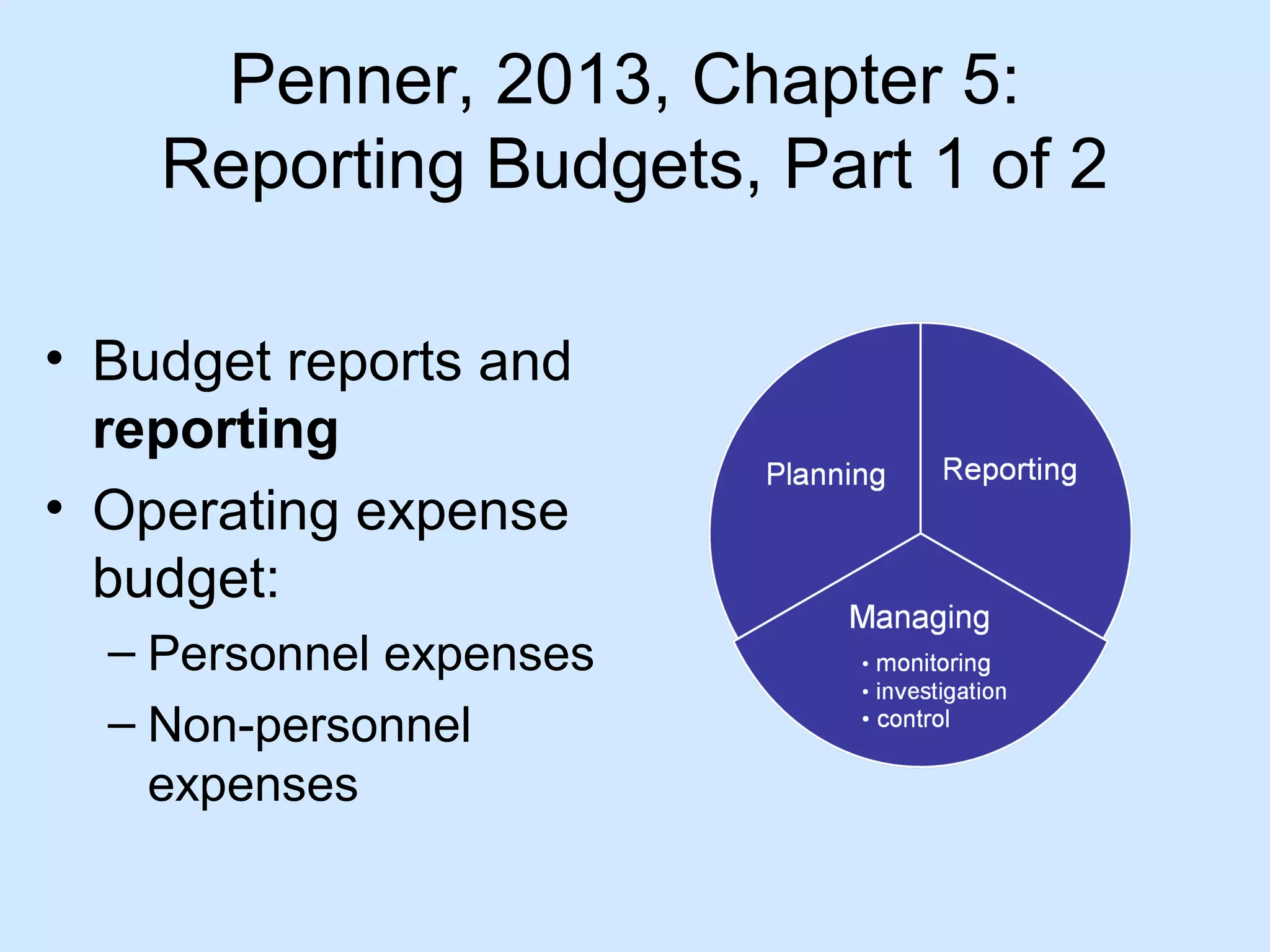 Nursing Unit Budget Reports | PPT