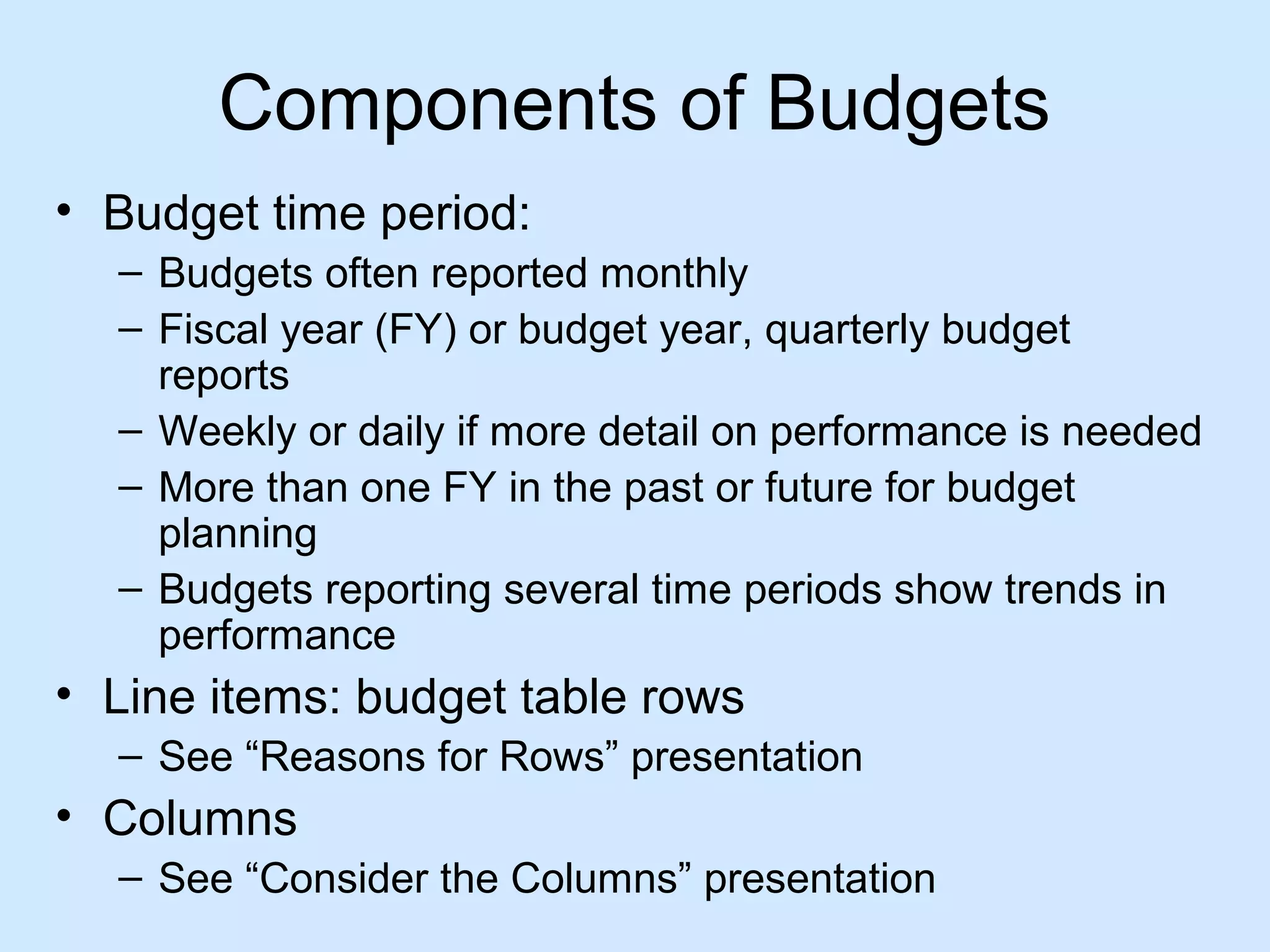 Nursing Unit Budget Reports | PPT