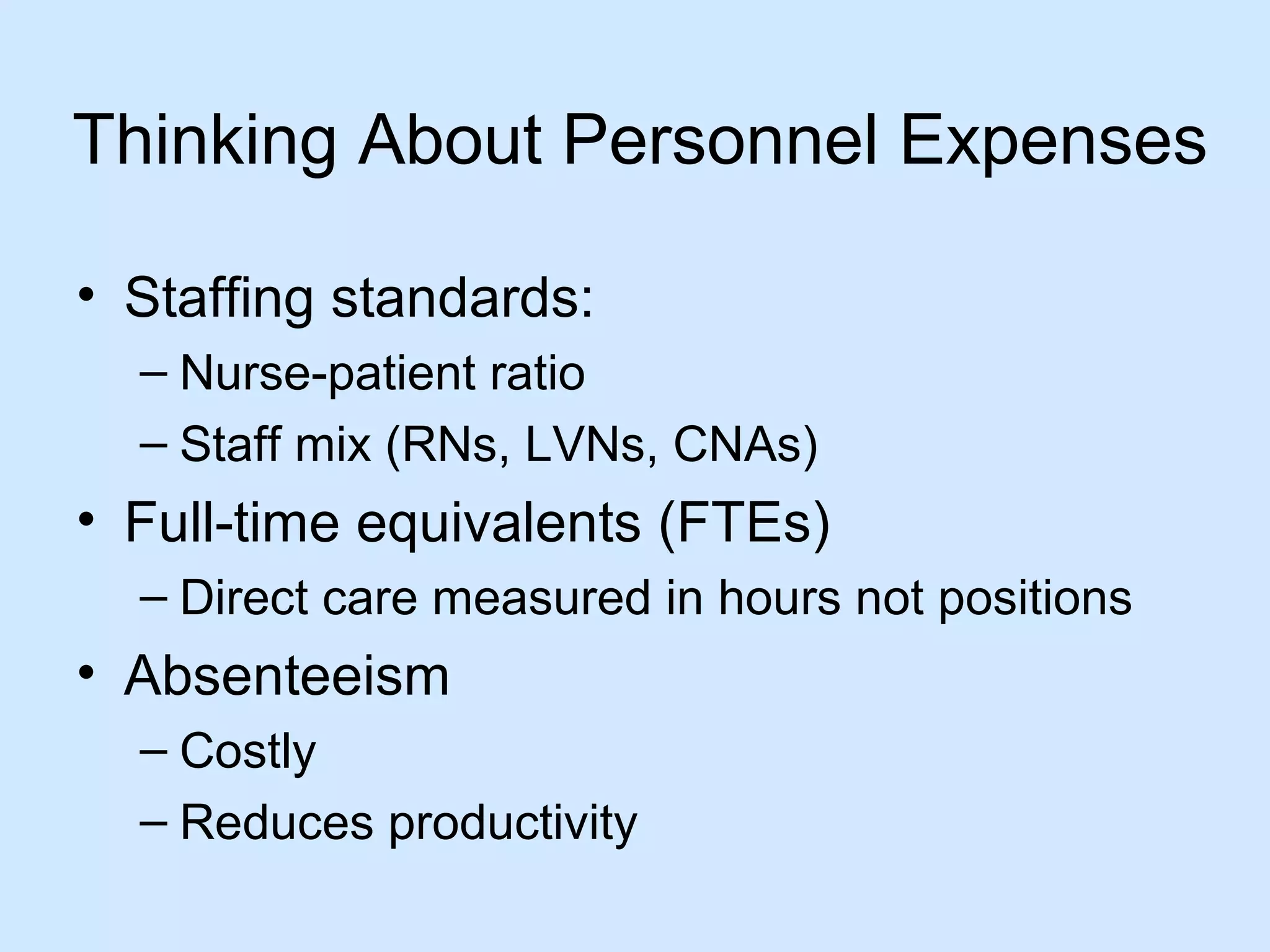 Nursing Unit Budget Reports | PPT