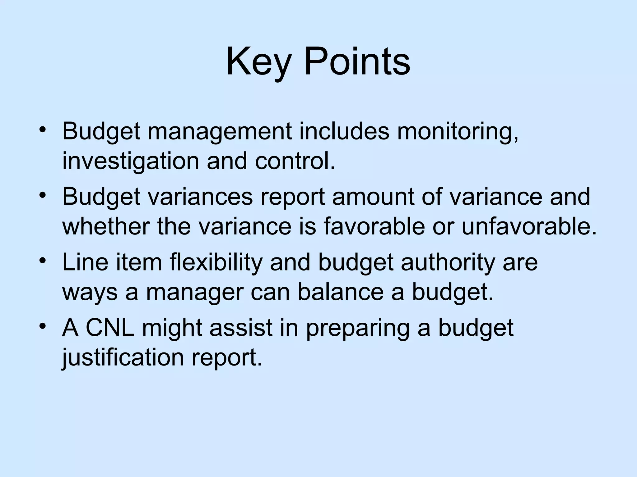 Nursing Unit Budget Variance | PPT