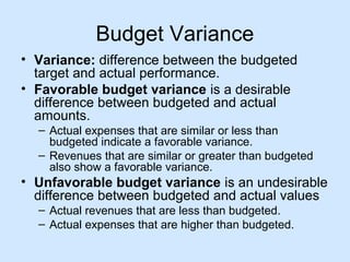 Nursing Unit Budget Variance | PPT