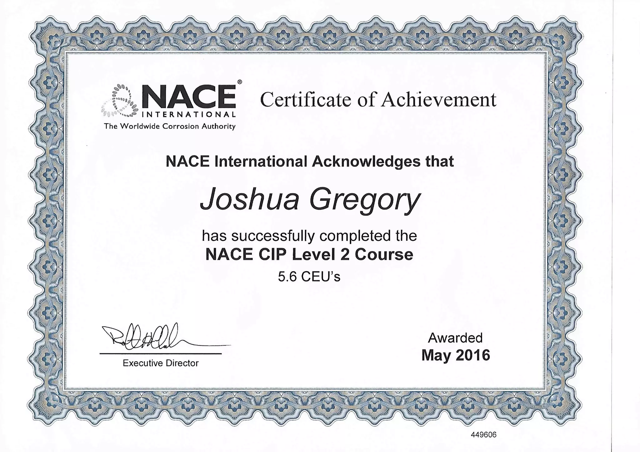 Nace level 2 | PDF