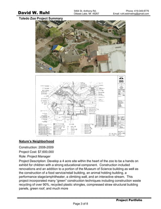 Dave Ruhl Project Portfolio | PDF