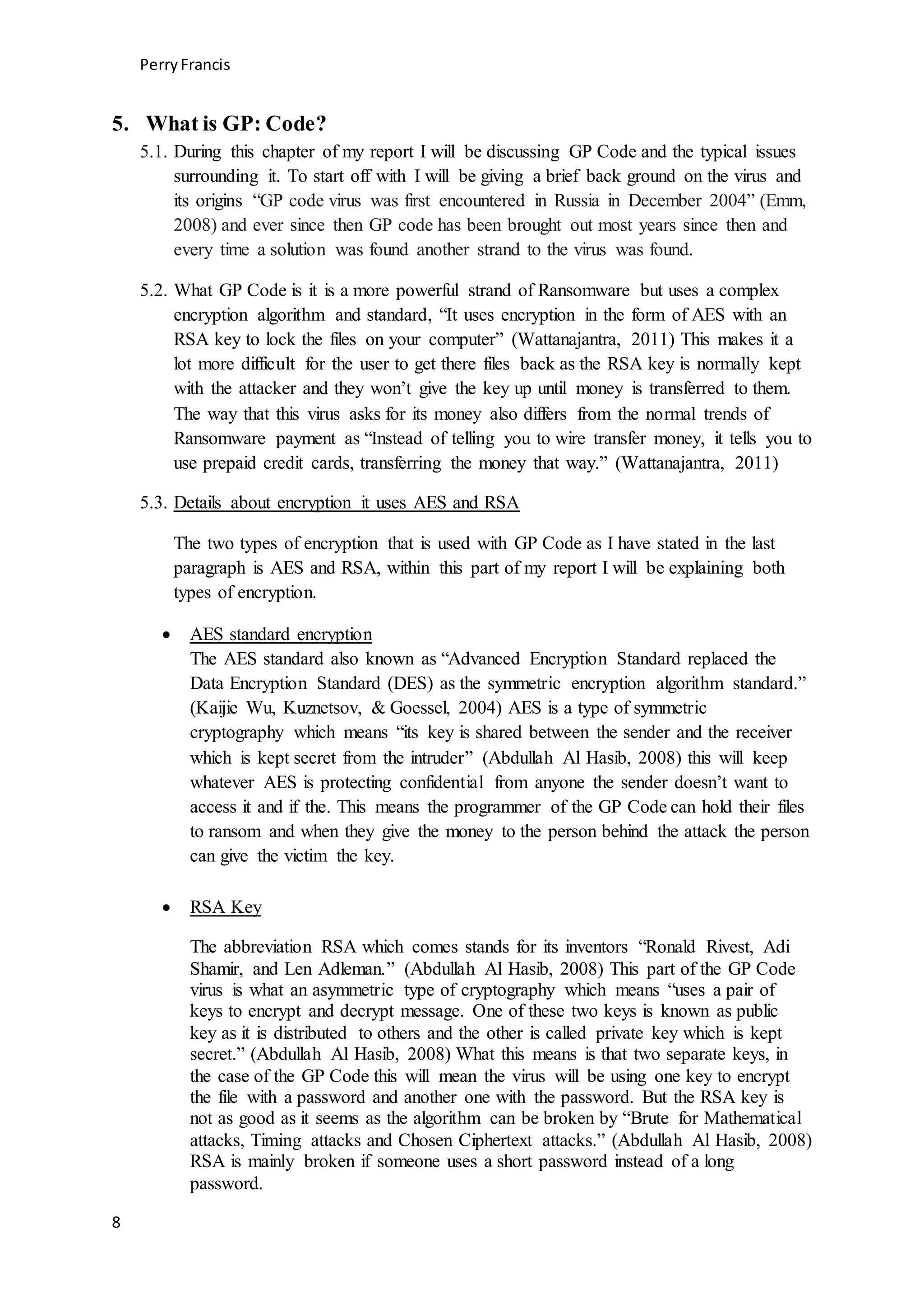 Ransomware The Rise of GP Code | DOCX | Operating Systems | Computer ...