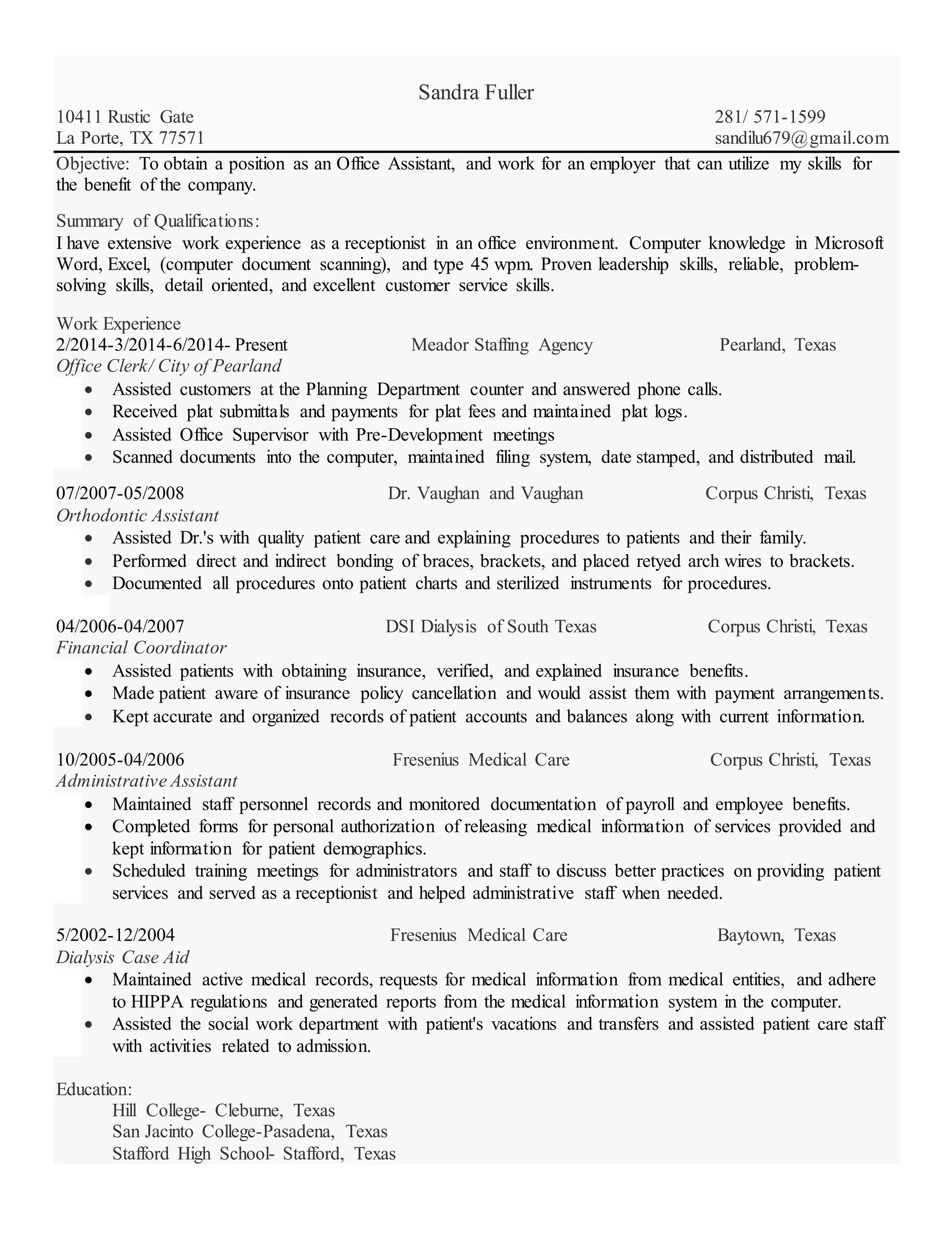 Sandra Fuller -OC | DOCX