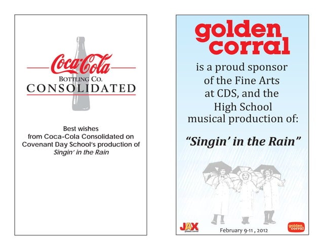 Singin' in the Rain Playbill Booklet | PPT
