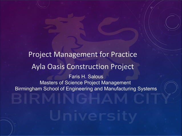 AYLA OASIS PROJECT CONSTRUCTION | PPT