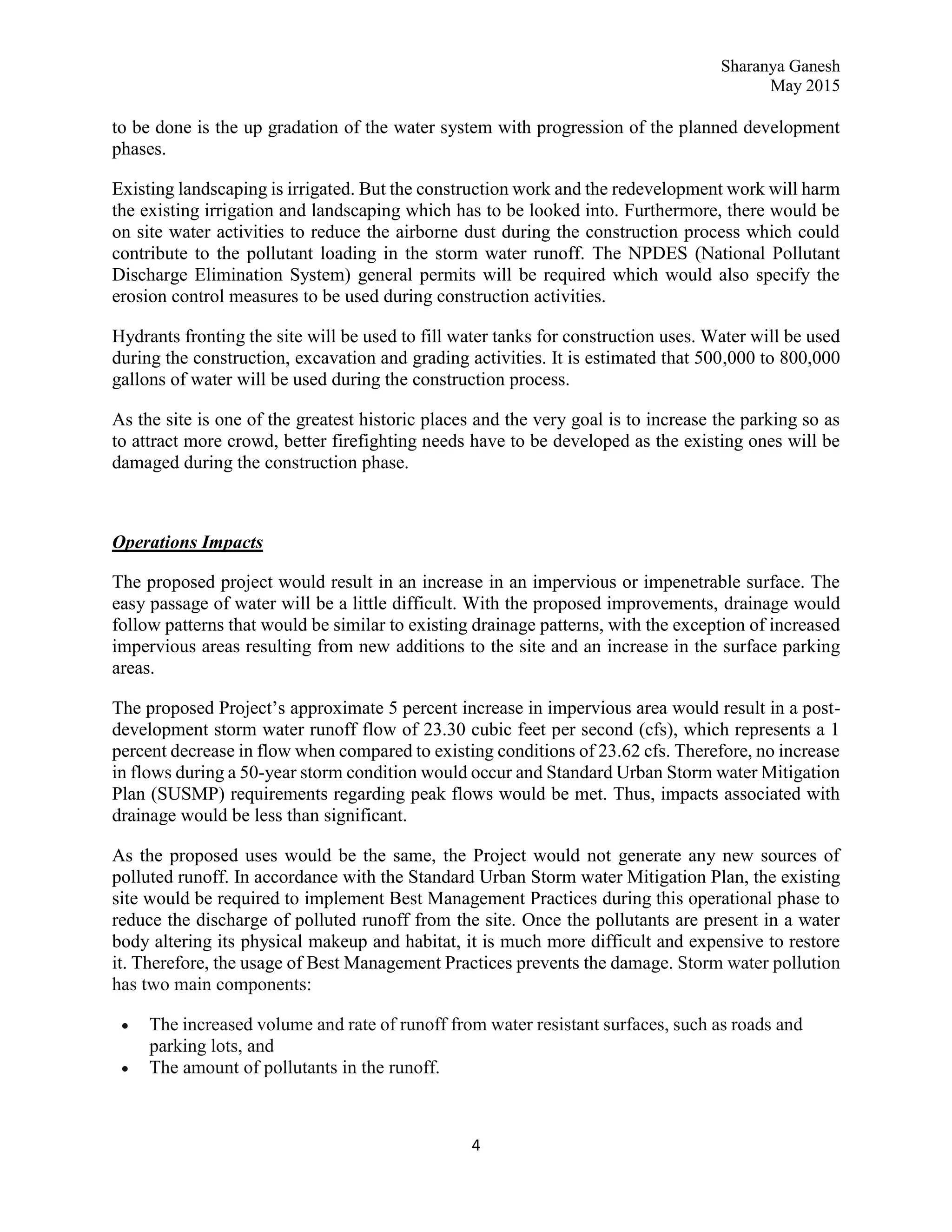 Writing Sample - Draft EIR | PDF