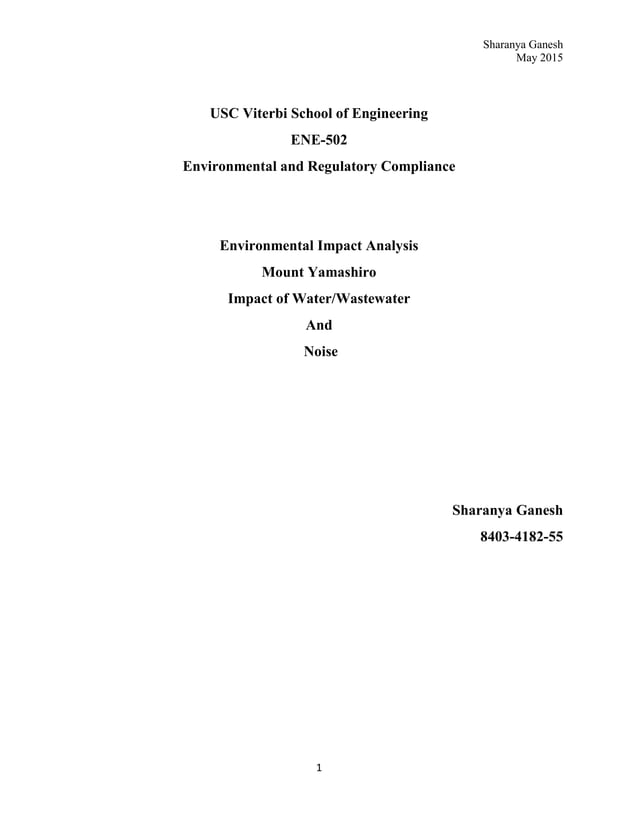 Writing Sample - Draft EIR | PDF