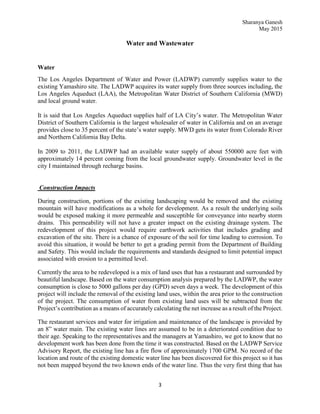 Writing Sample - Draft EIR | PDF