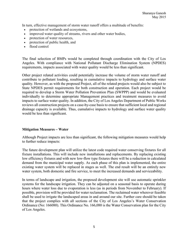 Writing Sample - Draft EIR | PDF