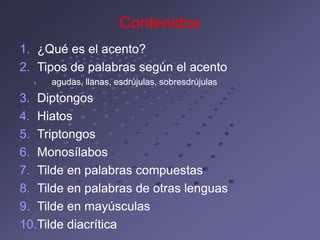 LA ACENTUACIÓN EN ESPAÑOL Y SUS REGLAS | PDF