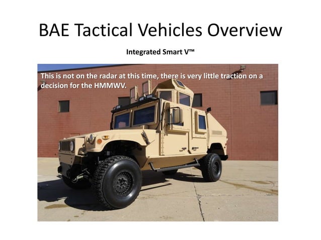 BAE Tactical Vehicles Overview | PPT