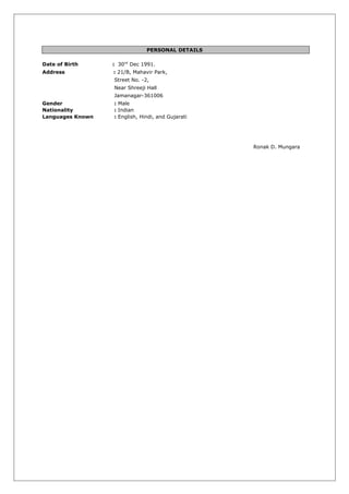 Ronak_Resume | DOC