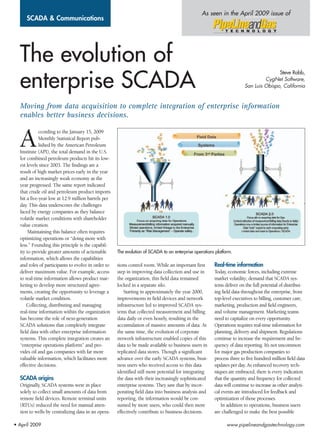 Pipeline and Gas Tech April 09 - SCADA Evolution | PDF | Computer Networking | Computing