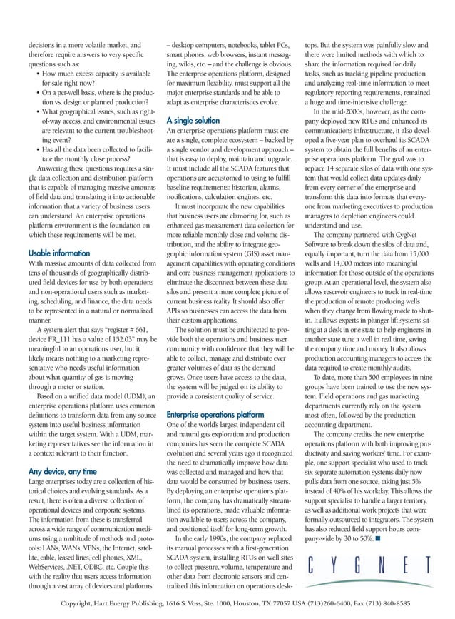 Pipeline and Gas Tech April 09 - SCADA Evolution | PDF