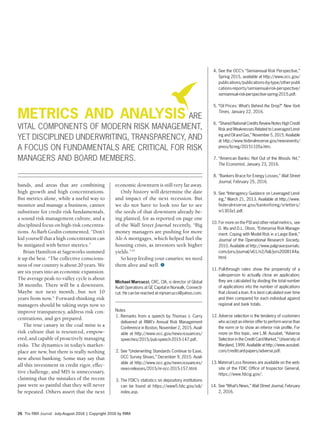 The Canary in the Coal Mine-July 2016 RMA | PDF