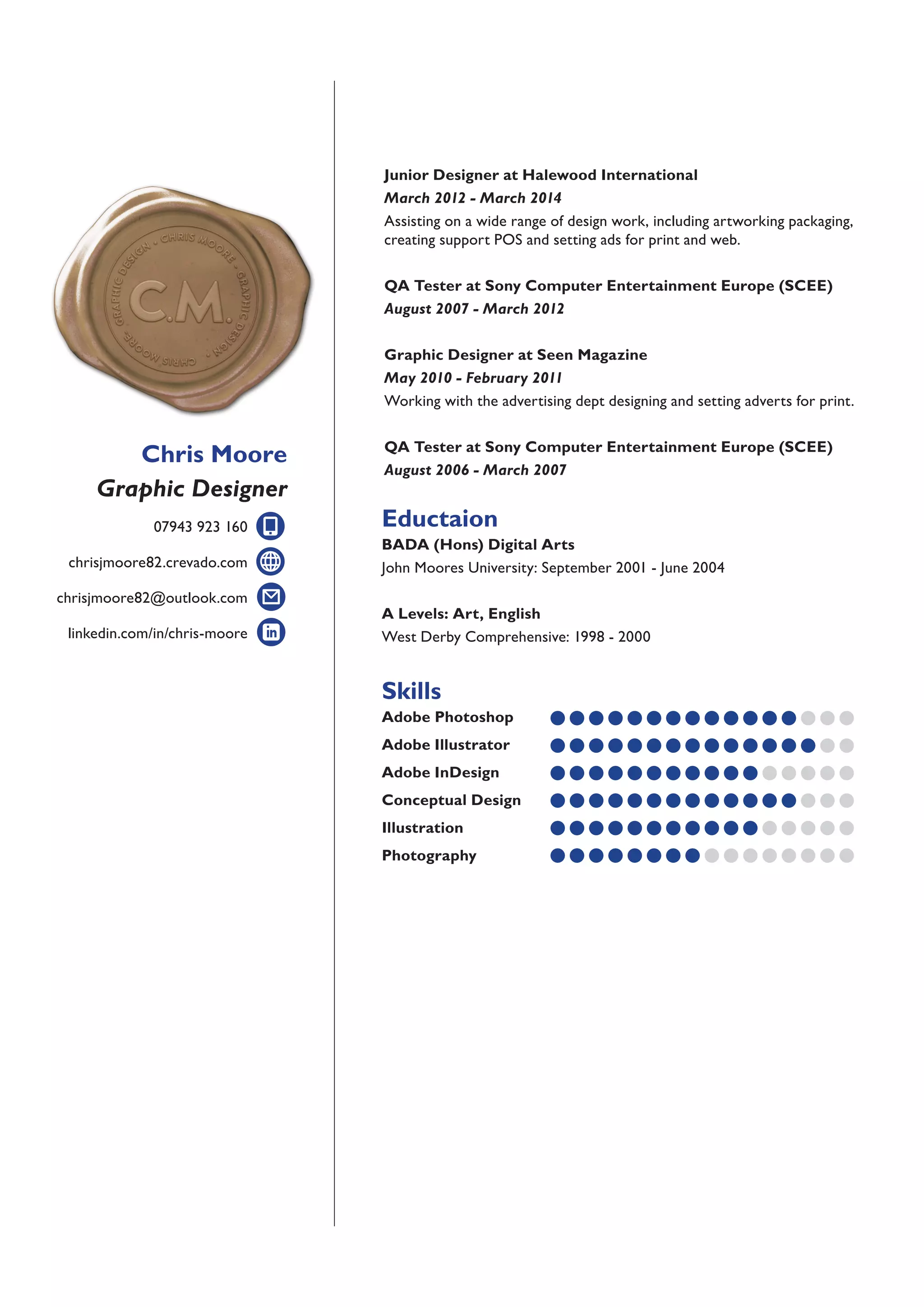 Christopher Moore CV | PDF