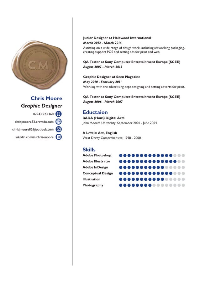 Christopher Moore CV | PDF