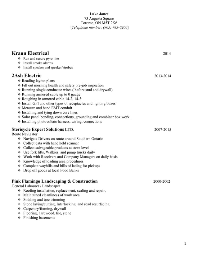 Luke's resume 2016 | PDF