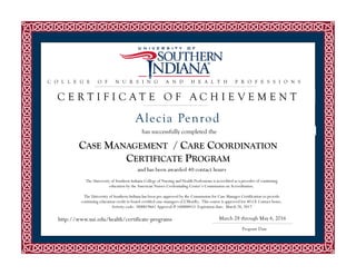 USI case management certificate | PDF
