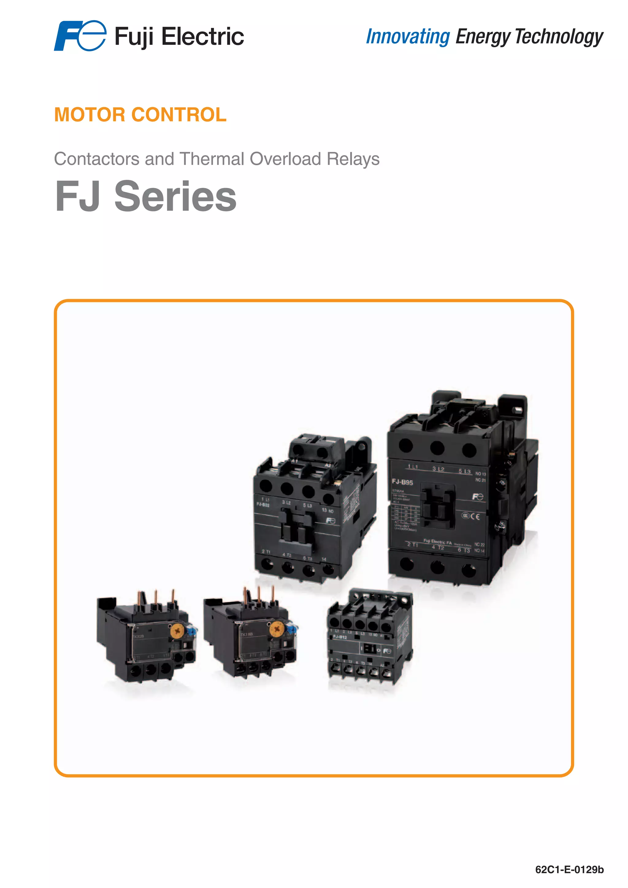 Contactors and Thermal Overload Relays - FJ Series - Fuji Electric | PDF