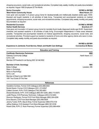 Elisabeth Gailey Current Resume | PDF | Healthcare Industry | Industries