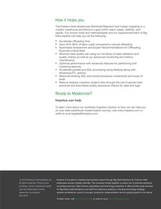 WP_Impetus_2016_Guide_to_Modernize_Your_Enterprise_Data_Warehouse_JRoberts | PDF